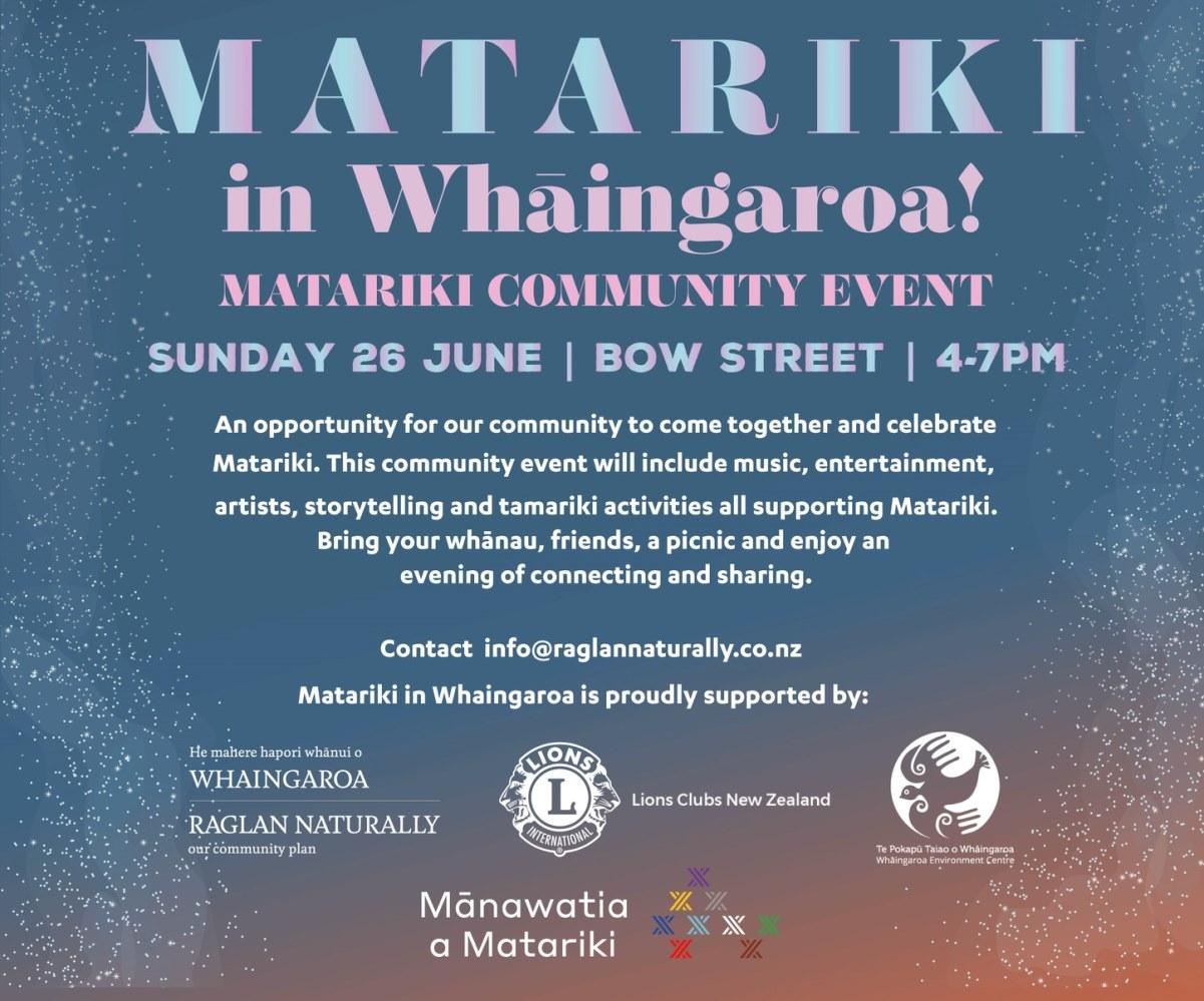 Jun 17 to Jul 17: MATARIKI KI WAIKATO 2022 – Raglan 23